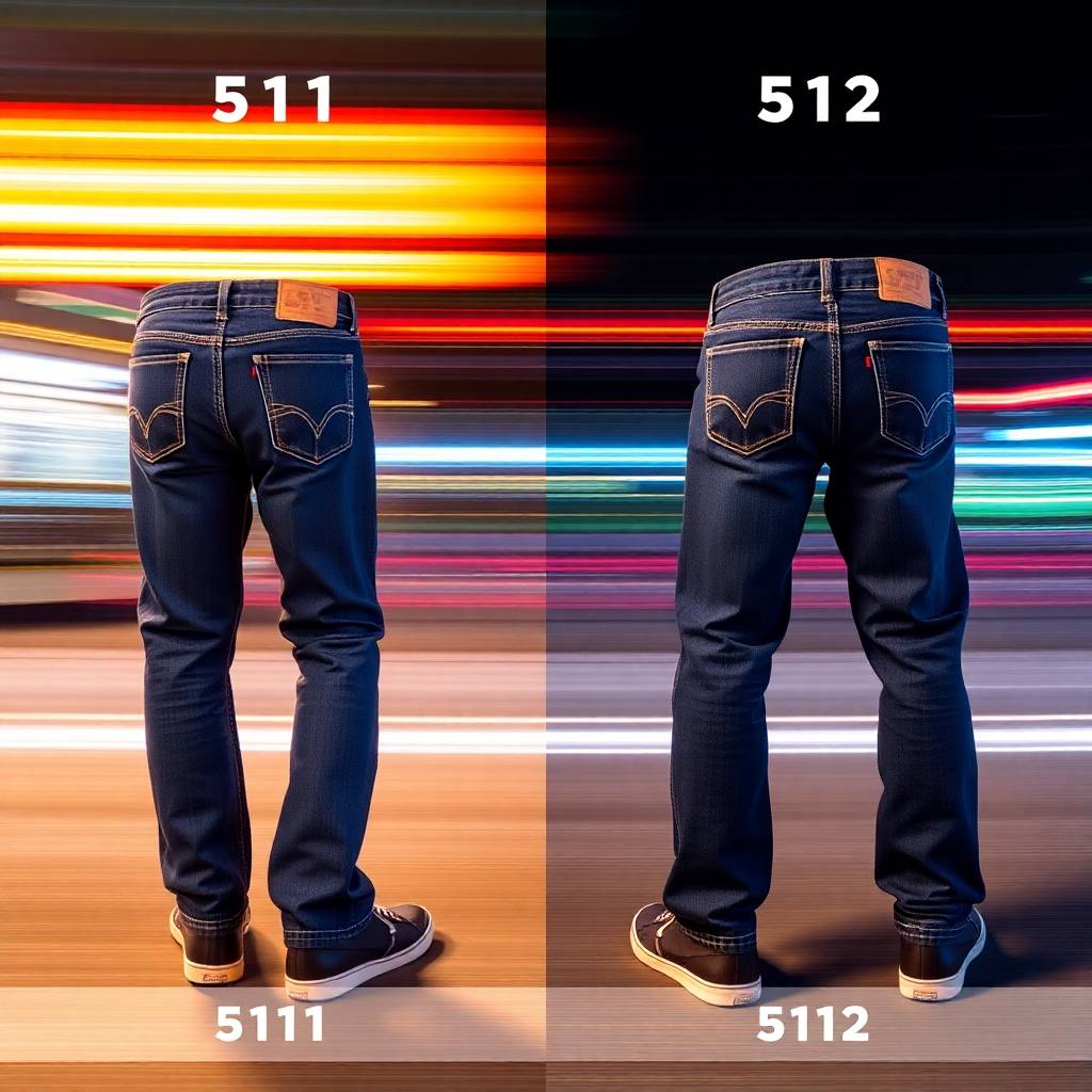 リーバイス511と512の違いを徹底比較！😎 どっちがあなたに合うか一発診断｜Levi-Fun